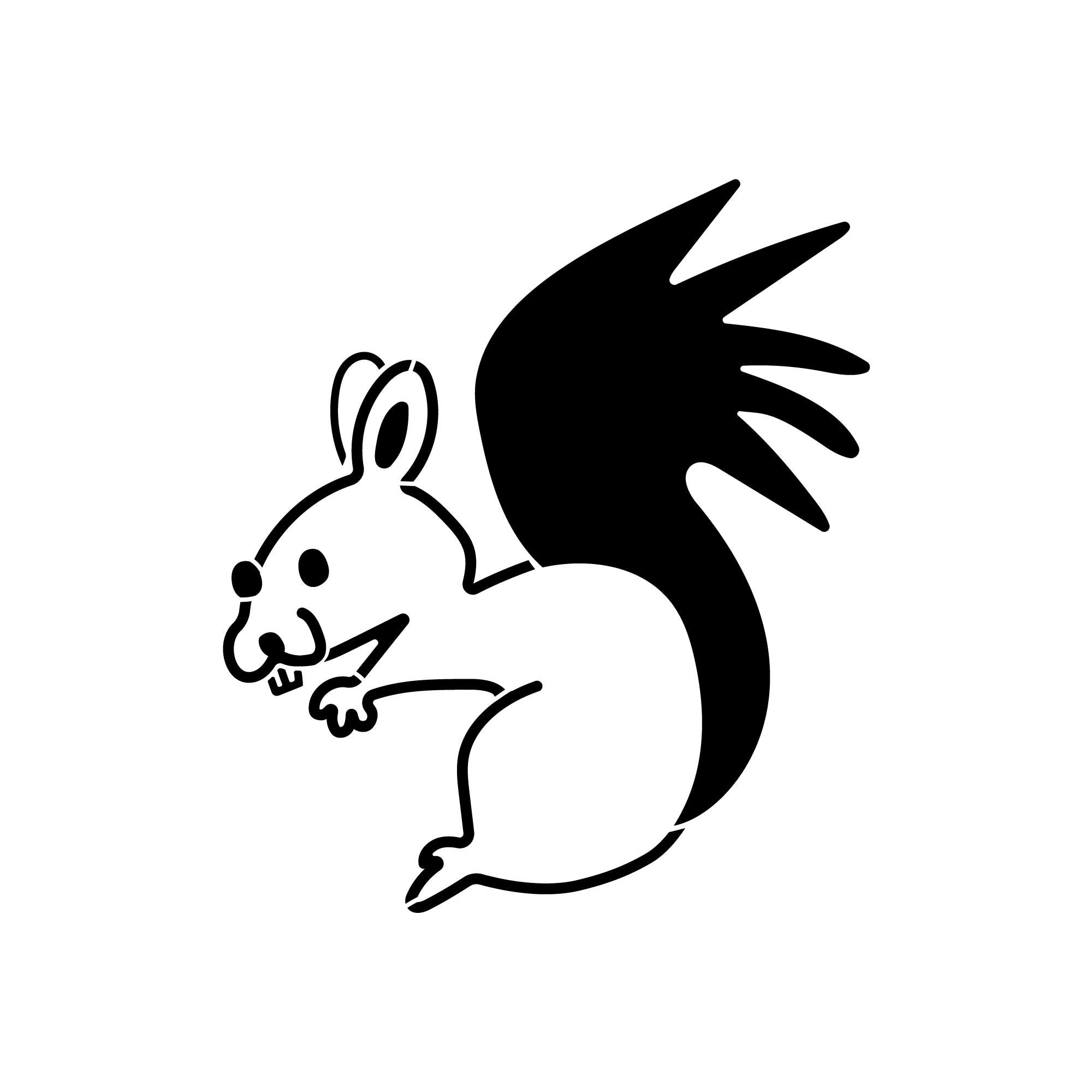 Squirrel Stencil for Painting | Lia's Stencils